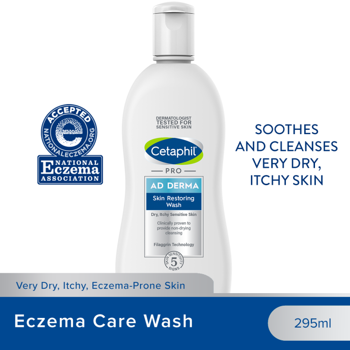 Cetaphil Pro Ad Derma Skin Restoring Wash 295ml [For Eczema - Prone ...