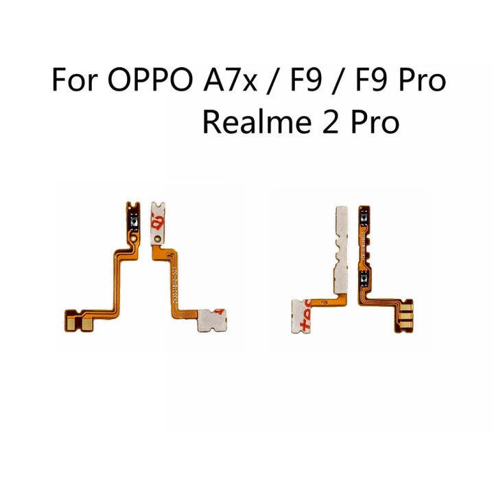 สำหรับ OPPO A7x / F9 / F9 Pro/realme 2 Pro ปริมาณพลังงานปุ่มด้านข้างที่สำคัญ F LEX สายเคเบิ้ล ...