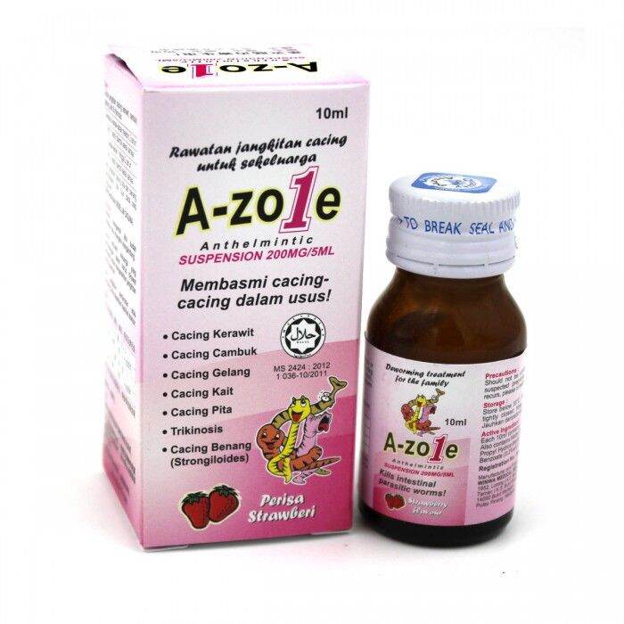 A-ZOLE SUSPENSION ( ANTHELMINTIC ) 10ML | Lazada