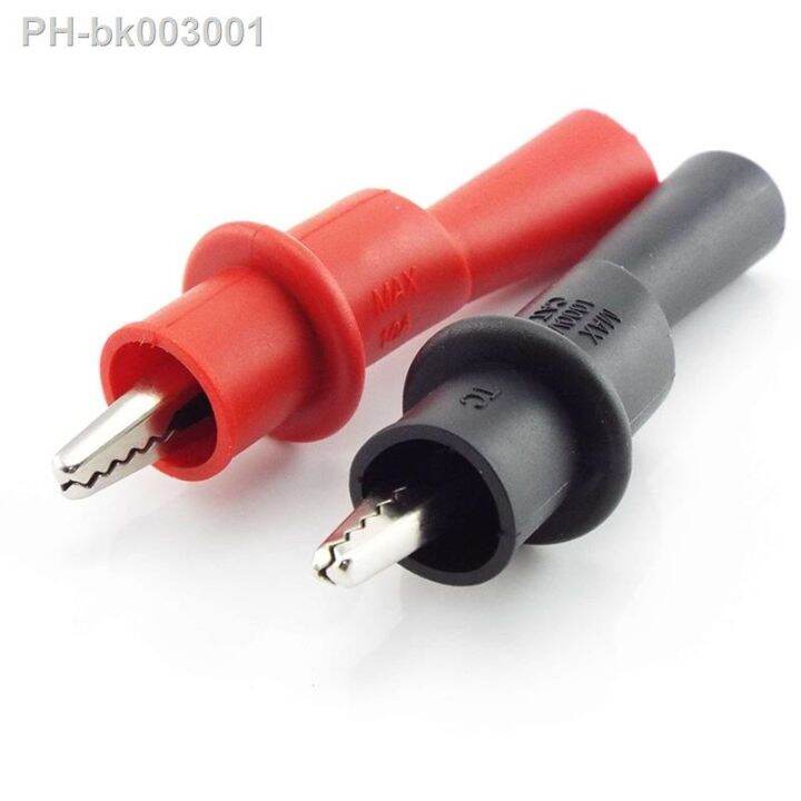 1 Pair Insulation Alligator Clip with 2mm Socket Metal Crocodile Clamp ...