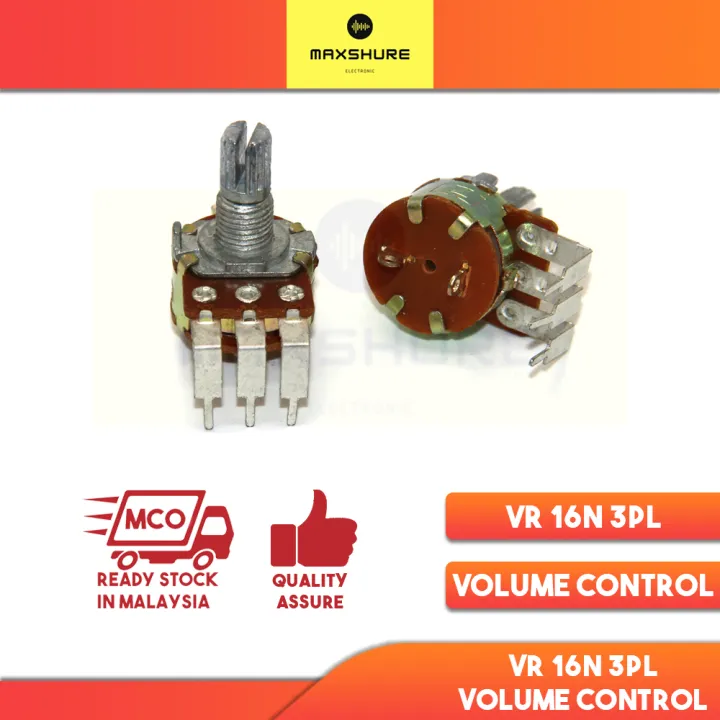 [MaxShure] 3 PIN L SHAPE Volume Control Potentiometer / Variable ...