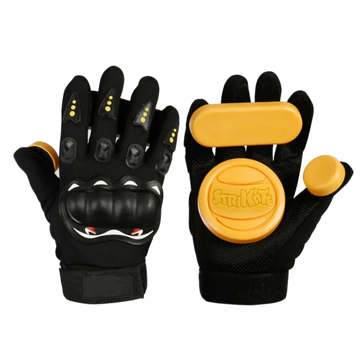 WDSoil Skateboard Slide Gloves Downhill Longboarding Gloves with 3/4 ...