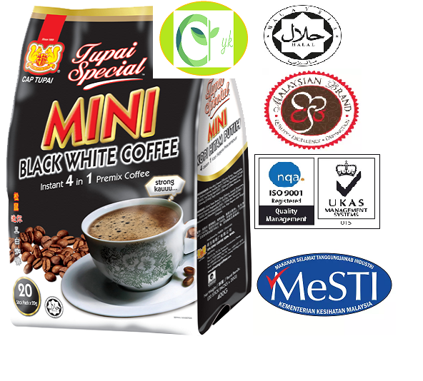 Cap Tupai Mini Black Coffee Instant 4 in 1 (20 sachets x 20g) | Lazada