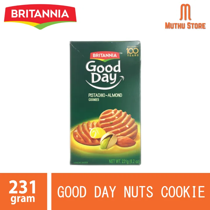 BRITANNIA NEW GOOD DAY NUTS COOKIE BISCUITS 231g | Lazada