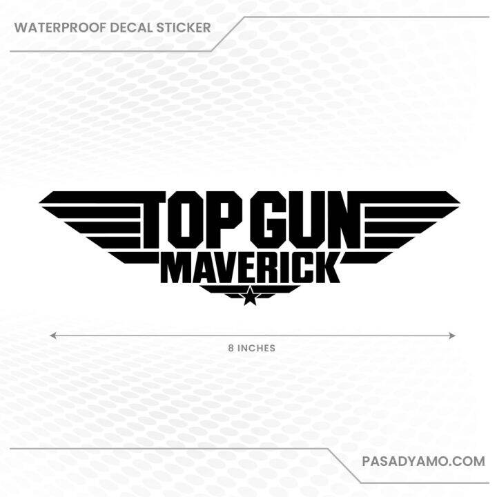 Top Gun Maverick Logo Decal Sticker for Cars Motorcycles Helmets ...
