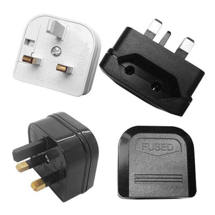 CUE Power Plug Converter Mains EU to UK Plug Adaptor EU 2 Pin to UK 3 ...