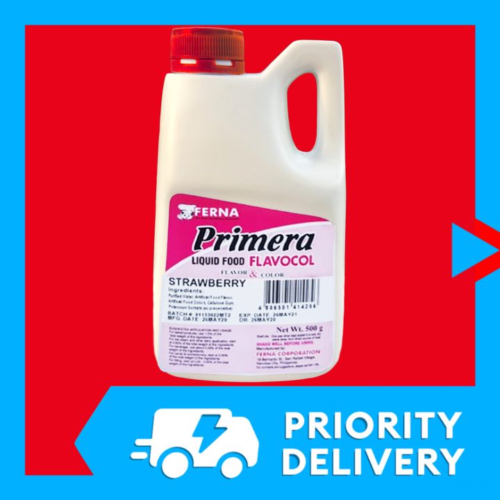 500g STRAWBERRY RED FOOD COLOR FLAVORING for Baking Flavocol Ferna ...