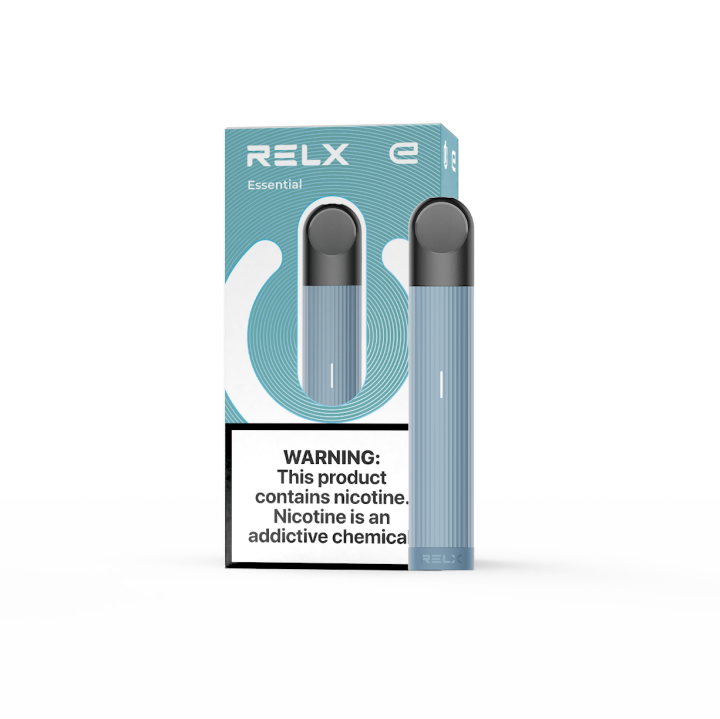 RELX ESSENTIAL STEEL BLUE Device For RELX Pro Pods Simple Easy Charging ...
