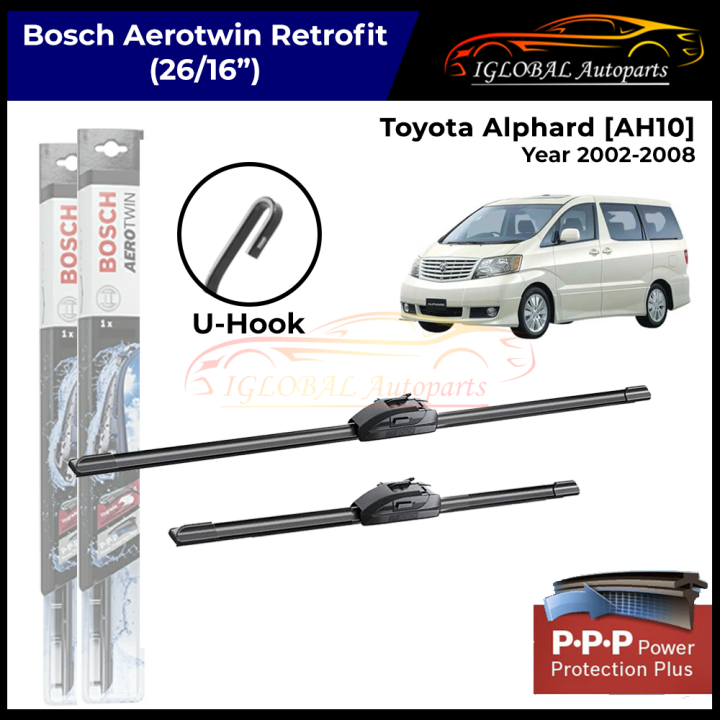 Toyota Alphard [AH10] Year 2002-2008 Windshield Wiper Bosch Aerotwin ...