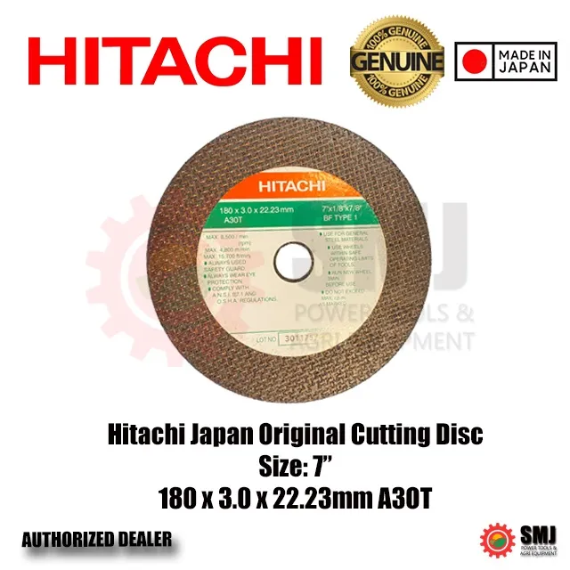 Hitachi Japan Cutting Disc Cut Off Wheel Size 7\ | Lazada PH