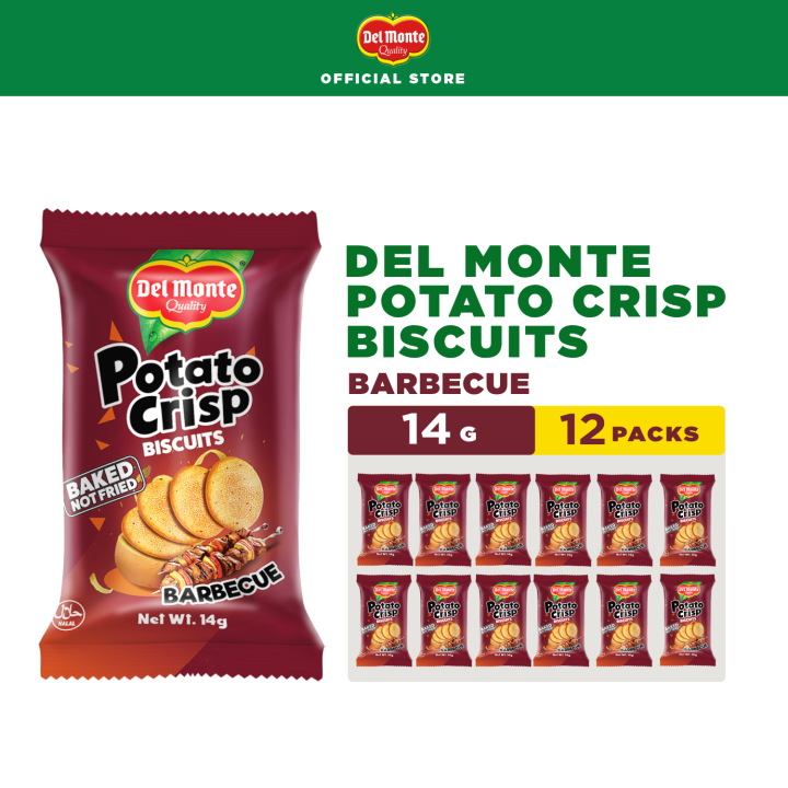 Del Monte Potato Crisp BBQ 14g x 12 | Lazada PH