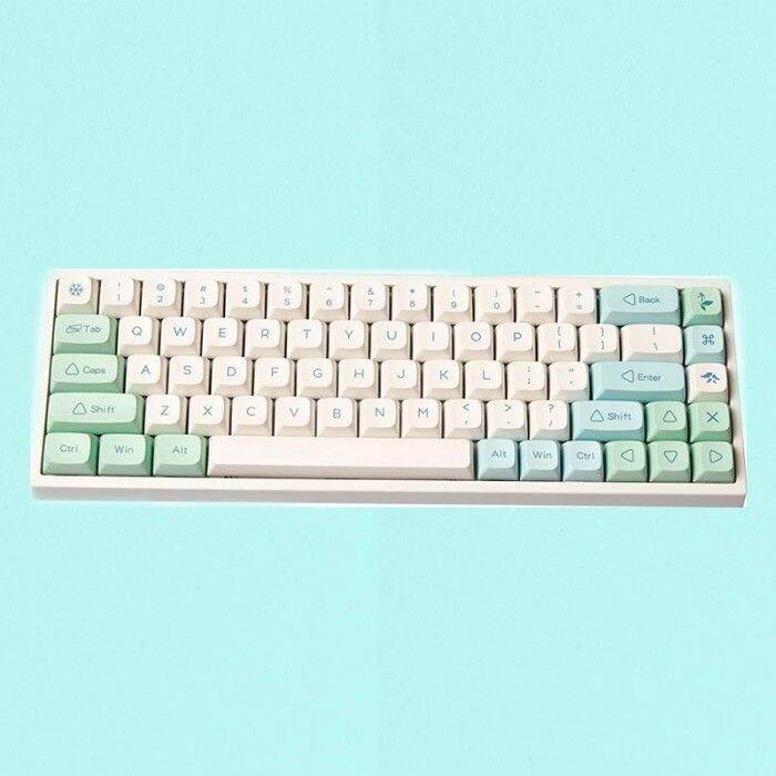 KEYCAPS PBT CRYSTAL MINT XDA PROFILE SUBLIM MECHANICAL KEYBOARD ...