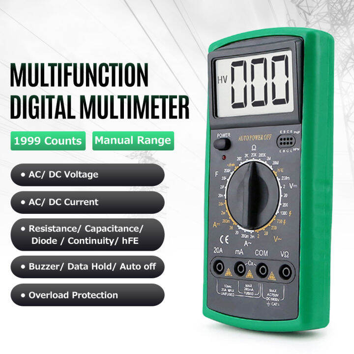 keykits- LCD Digital Multimeter 1999 Counts Electrical Tester Voltmeter ... keykits- LCD Digital Multimeter 1999 Counts Electrical Tester Voltmeter ...