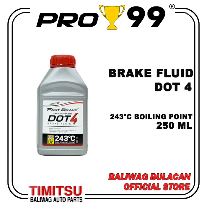 PRO99 DOT 4 BRAKE FLUID 250ML PART NO. PBF4-8190-250 | Lazada PH