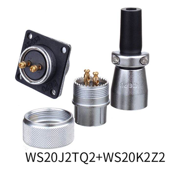 WEIPU WS20 TQ Z 2Pin 3Pin 4Pin 5 Pin Solderless Screw Threaded Coupling Cable Male Plug Female ...