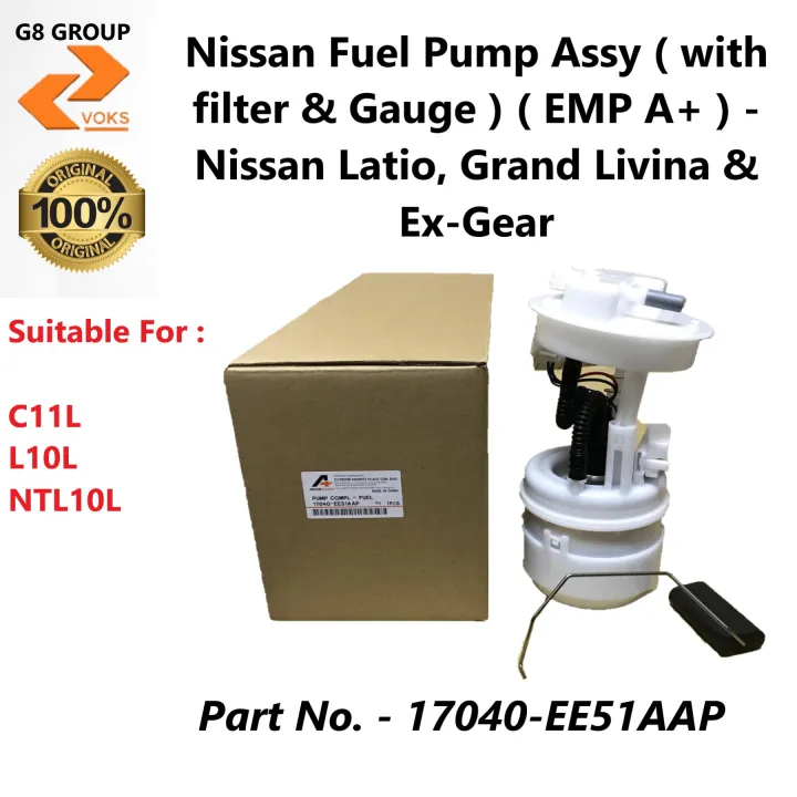 Nissan Fuel Pump Assy ( with Filter & Gauge ) ( EMP A+ ) - Nissan Latio ...