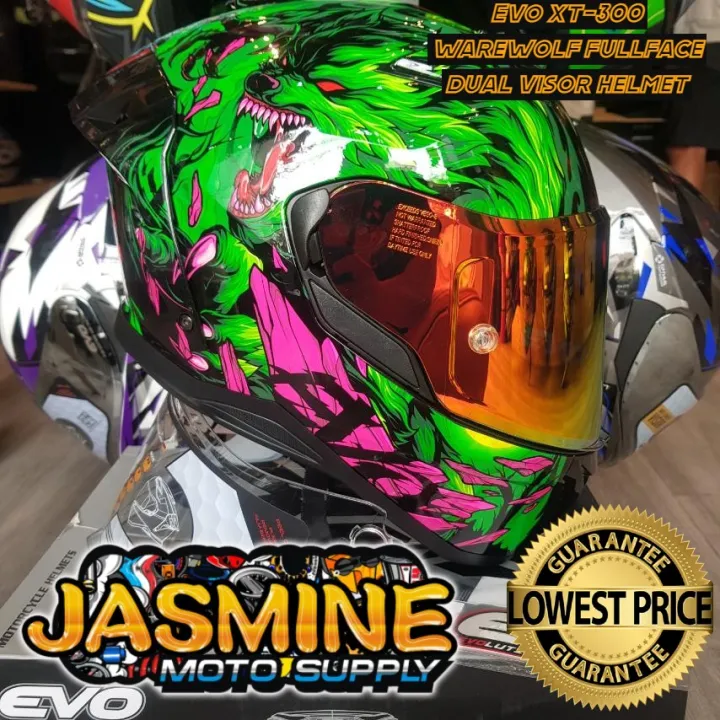 Evo xt-300 warewolf fullface dual visor helmet | Lazada PH
