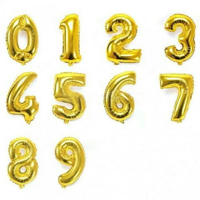 Surprice Balon Foil Angka 40cm / Balon Party / Balon Happy Birthday ...