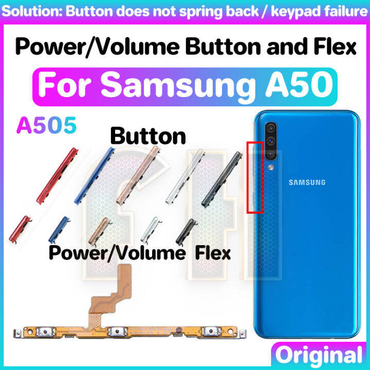 Power volume button flex For Samsung Galaxy A50 A505 Side key Switch ON ...