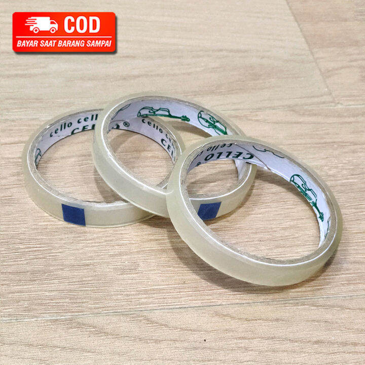 LAKBAN KECIL / SOLATIP / SELOTIP 1/2 INCH 12 MM X 60 M | Lazada Indonesia