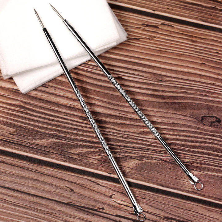 Acne needle black head scraping round head scraping white head removing ...