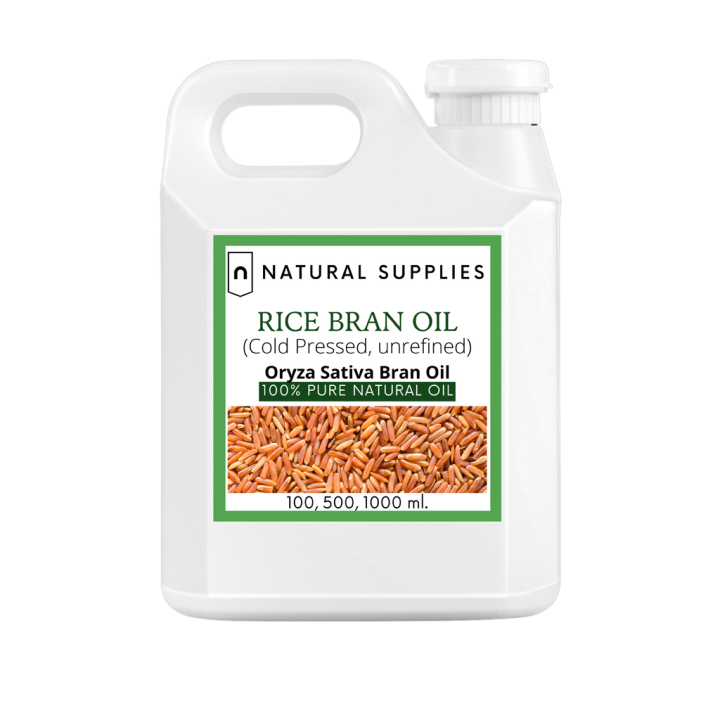 Pure Rice Bran Oil (Cold Pressed) Unrefined น้ำมันรำข้าว สกัดเย็น ...