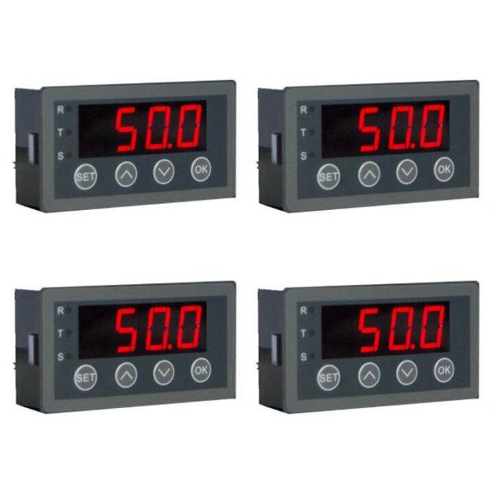 4X Digital Display Meter 0-10V 0-20MA 2-10V 4-20MA Analog Input Display ...