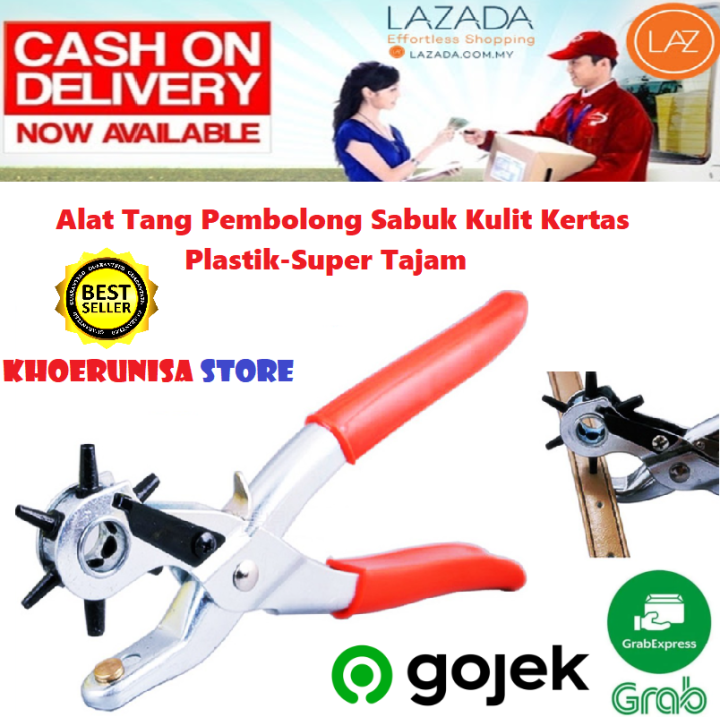 Alat Tang Pembolong Sabuk Kulit Kertas Plastik-Super Tajam | Lazada ...