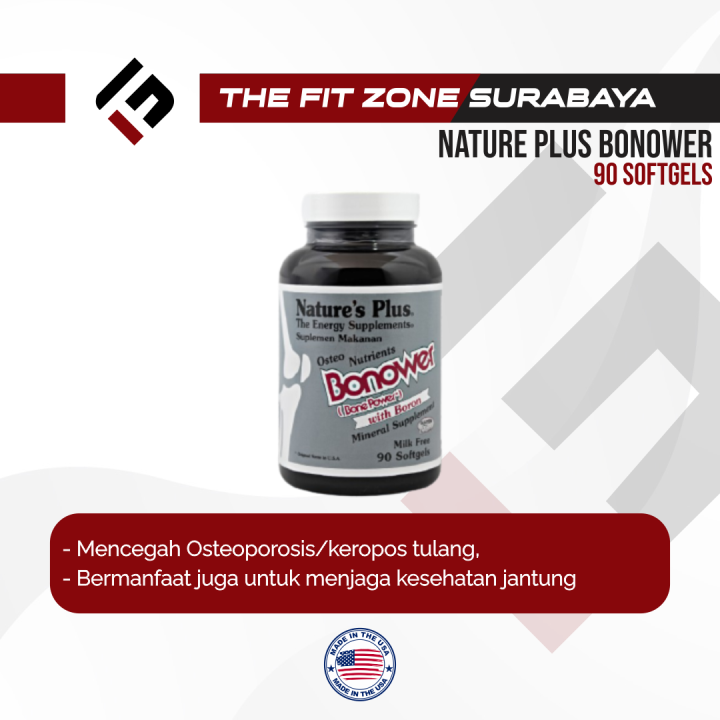Natures Plus Bonower 90 caps Bone Power Multivitamin Tulang Dan Sendi ...