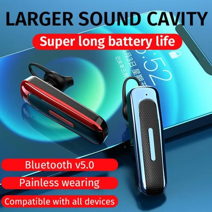 Eshop หูฟังบลูทูธ E1 TWS หูฟังเดี่ยว,หูฟังไร้สายสเตอริโอ9D สแตนบายได้ ...