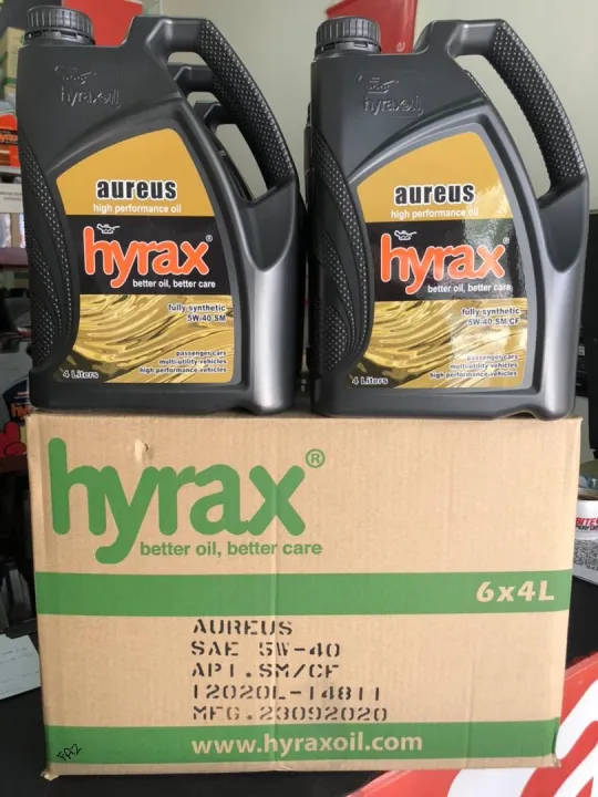 [BORONG HARGA EJEN] Minyak Enjin - Hyrax Oil AUREUS Fully Synthetic ...