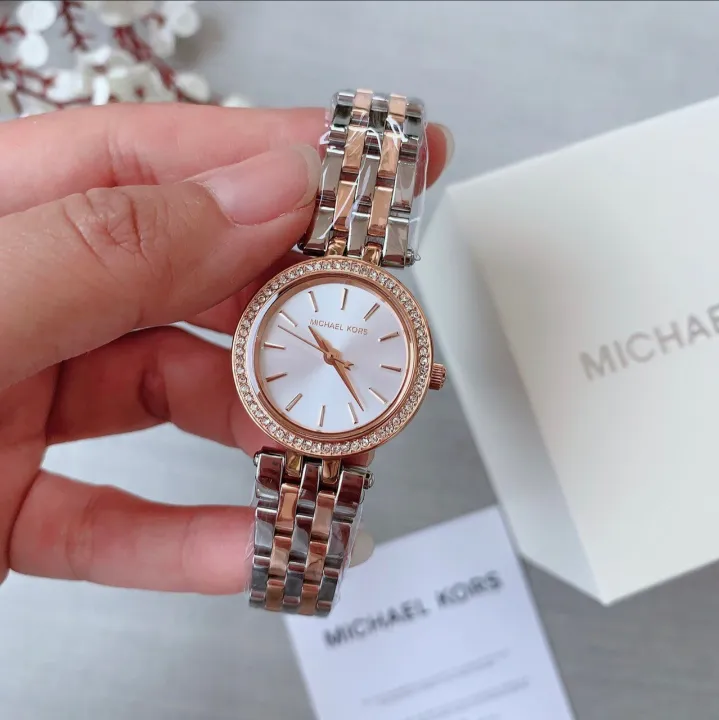 Authentic Michael Kors Petite Darci Three-Hand Watch with Glitz Accents ...