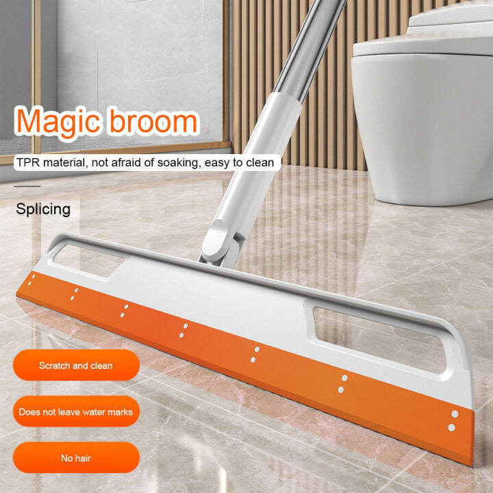 Byssherer Magic Broom Floor Cleaning Squeegee Water Silicone Rubber ...
