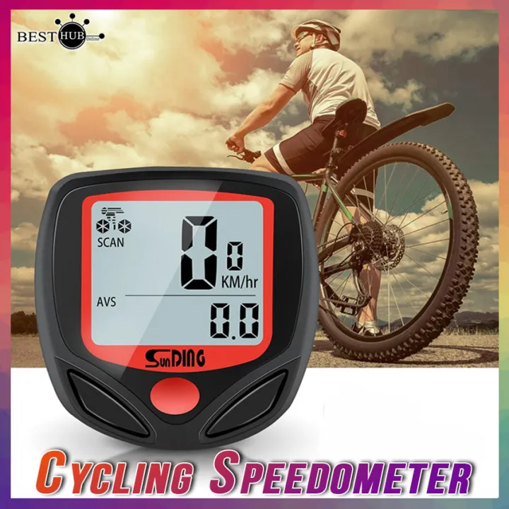 SUNDING SD-548B Cycling Computer Wireless Stopwatch Bicycle Speedometer ...