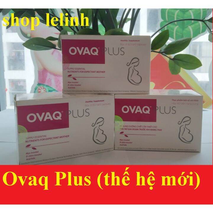 [Hoàn Tiền 12%] Ovaq Plus hộp 60 viên hỗ trợ khỏe trứng & mang thai tự ...