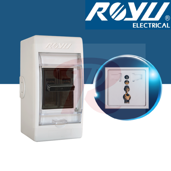 Royu Safety Circuit Breaker With Cover & Outlet Aircon Breaker RSB 20A ...