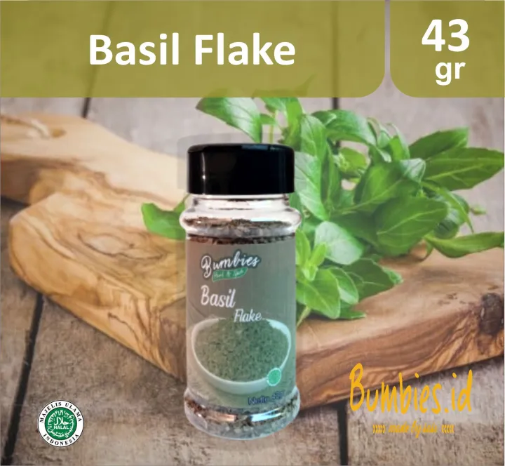 Daun Basil Kering 43gram 𝘽𝙪𝙢𝙗𝙞𝙚𝙨 𝙋𝙧𝙤𝙙𝙪𝙘𝙩 | Dried Basil | Penyedap ...