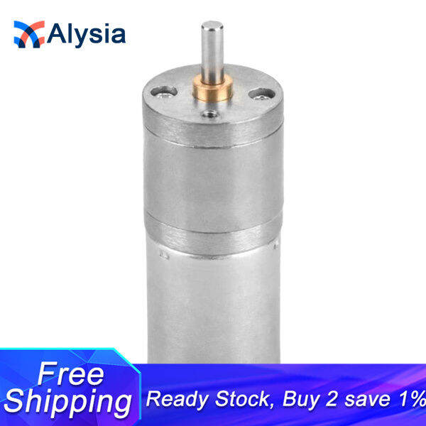 trwt Shop 25GA-370 DC 12V Mini Gear Box Motor Speed Reduction Geared ...
