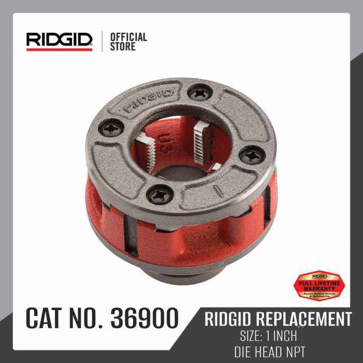RIDGID 36900 Die Head NPT 1 inch for Manual Pipe Threader | Lazada PH