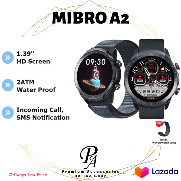 Mibro A2 Smartwatch 1.39" HD Screen 70 Sport Modes Bluetooth Calling ...