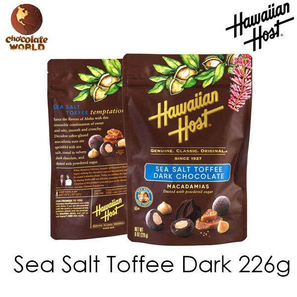Hawaiian Host Sea Salt Toffee Dark Chocolate 226g | Lazada