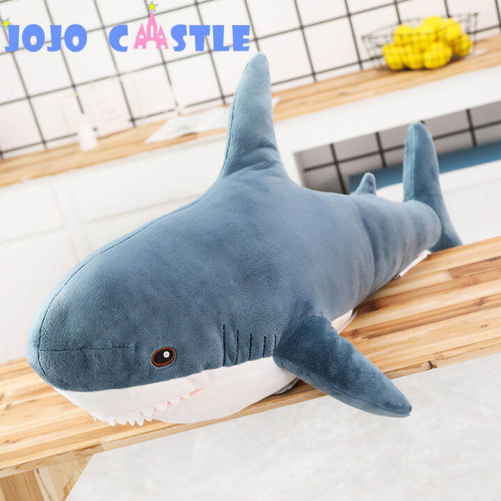 JOJO CASTLE Giant Shark Plush Toy Soft Stuffed Speelgoed Animal Shark ...