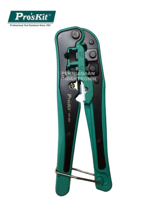 Pro'sKit CP-393 Pro-Crimper Modular Tool Wire Cable Cutter Stripper Cutting Stripping 8P 6P 4P ...