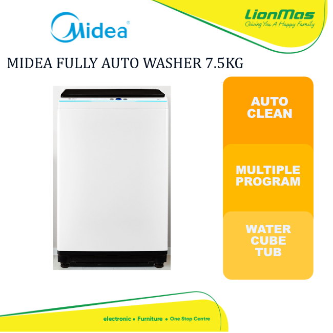 MIDEA FULLY AUTO WASHER 7.5KG MID-MA100W75 | Lazada