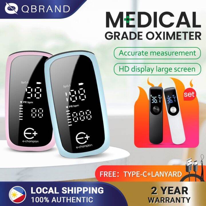 Qbrand New Pulse Oximeter Rechargeable Fingertip Pulse LED Oxymeter ...