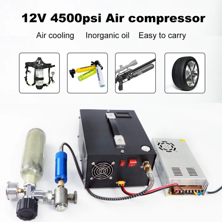 4500psi 300bar pcp pump 220v/110V/12v mini electric air compressor ...