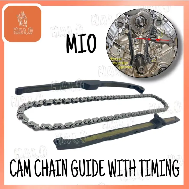 [HALO MOTOR] MOTORCYCLE CAM CHAIN GUIDE WITH TIMING FOR MIO | Lazada PH