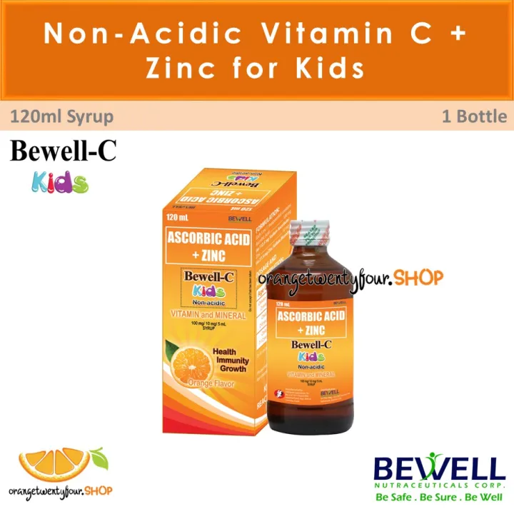 Bewell-C Kids Non-Acidic Vitamin C with Zinc 120ml Bottle (1pc) | Lazada PH