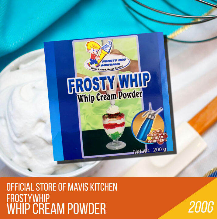 FrostyWhip Whip Cream Powder 200g | Whipped Cream Powder | Whipping ...