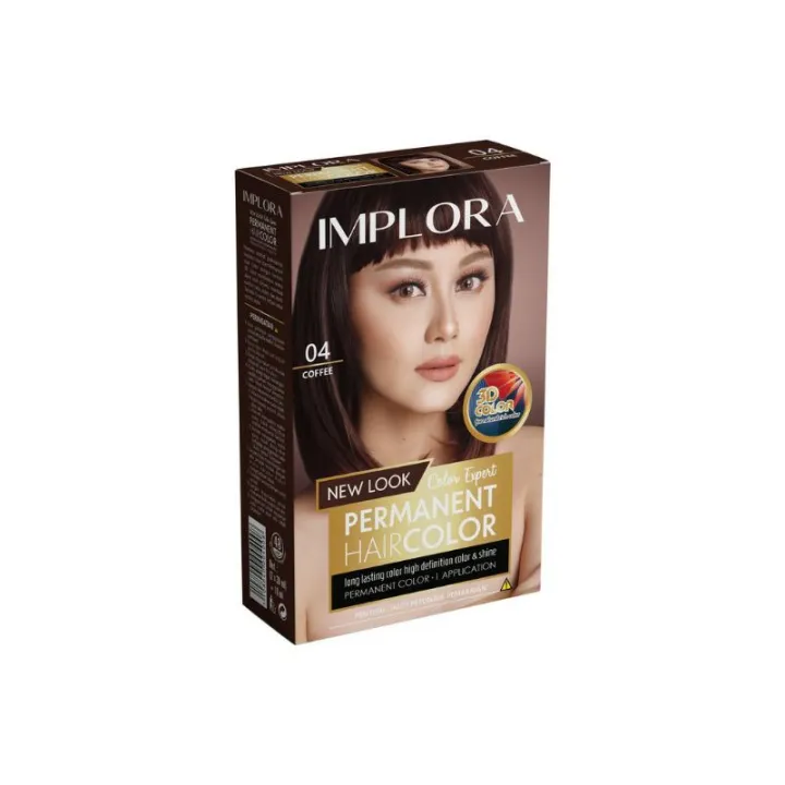 IMPLORA NEW LOOK PERMANENT HAIR COLOR - IMPLORA CAT RAMBUT SEMIR ...